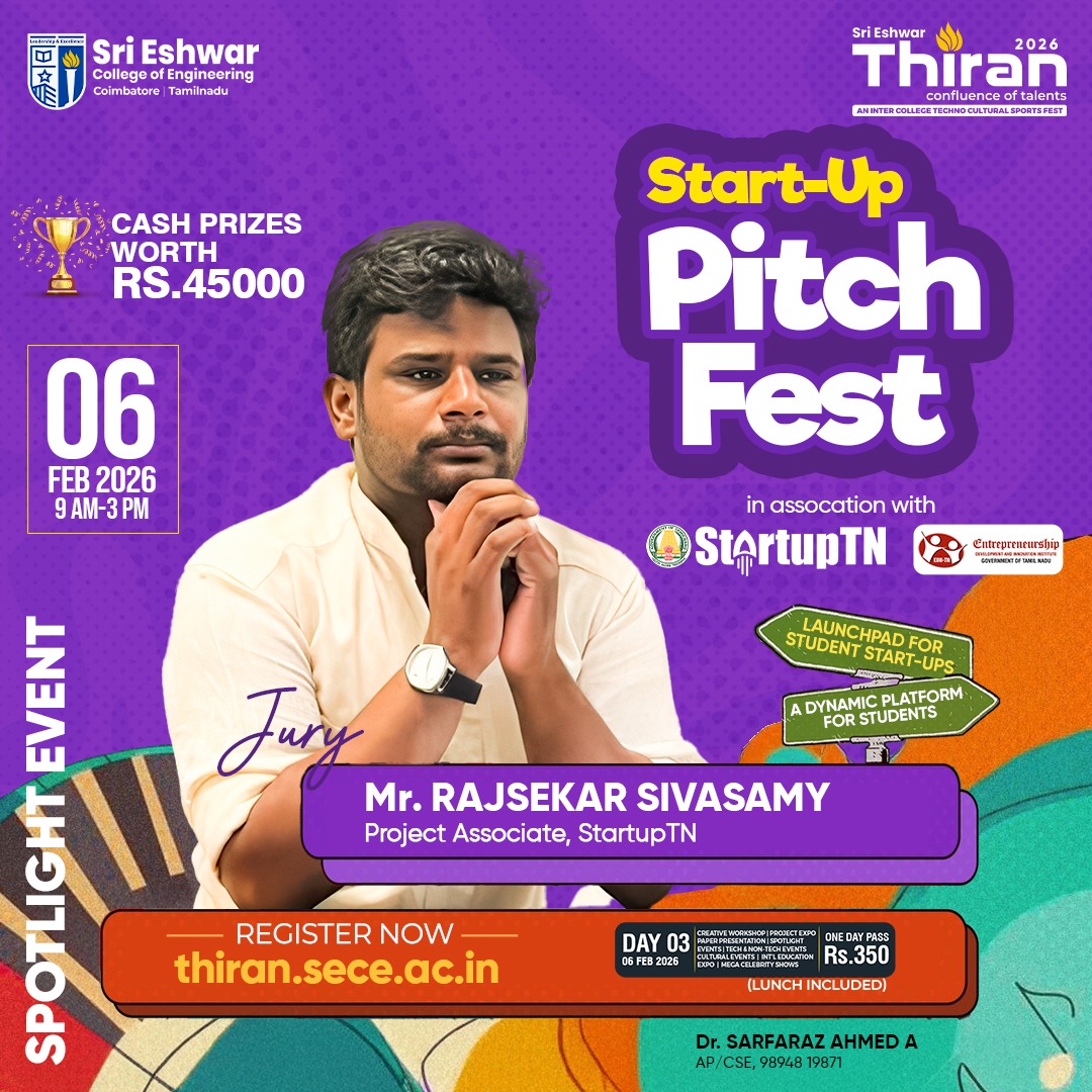 Pitch Fest – Thiran – Confluence of talents